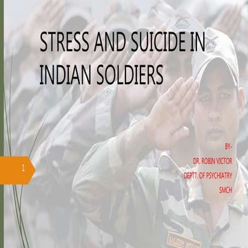 Stress and its management in Indian soldiers | PPTX
