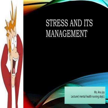 Stress and its management ppt | PPTX