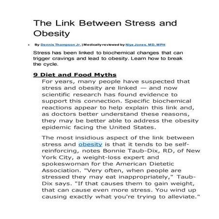 Obesity And Stress Parental Stress Linked To Obesity In Children