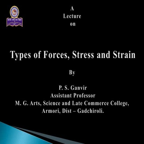 Stress and strain | PPTX