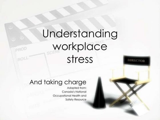 Stress Management At Workplace | PPT