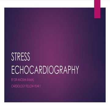 stress echo with final 3.pptx cardiac imaging | PPTX