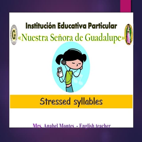 Stressed syllables | PPT