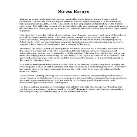 Stress Essays.pdf