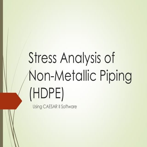 Pipe Stress Analysis by Computer-CAESAR II.ppt