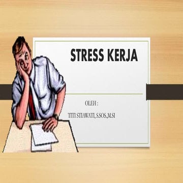 Stress Kerja | PPTX