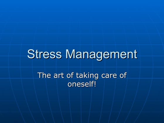 Coping with stress.ppt | Fitness and Exercise | Healthy Living