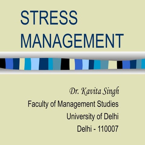 Stress management | PPT