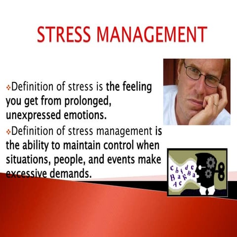 Stress management | PPTX
