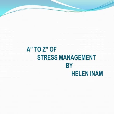 Stress management | PPT
