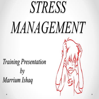 Stress management Training presentation | PPTX