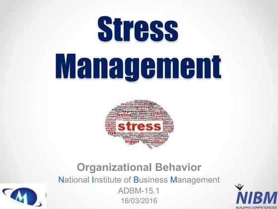 Case study on stress at work final | PPT