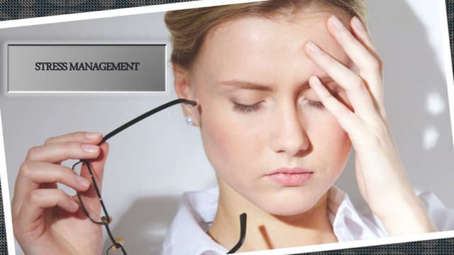 Stress management techniques | PPT