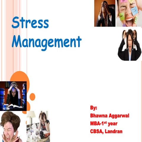 Anxiety and stress management strategies. | PPTX