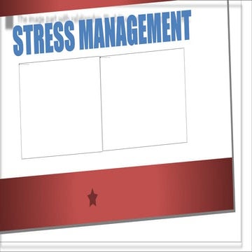 Stress management | PPTX | Mental Health | Diseases and Conditions