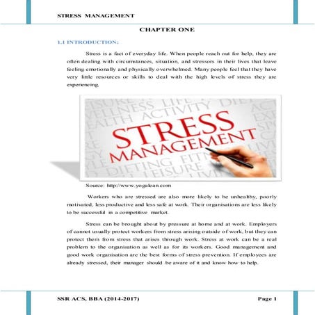 Stress management | DOCX