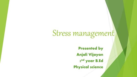 Stress Management (Comprehensive) PowerPoint Presentation 171 slides ...