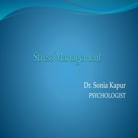 Stress management | PPT