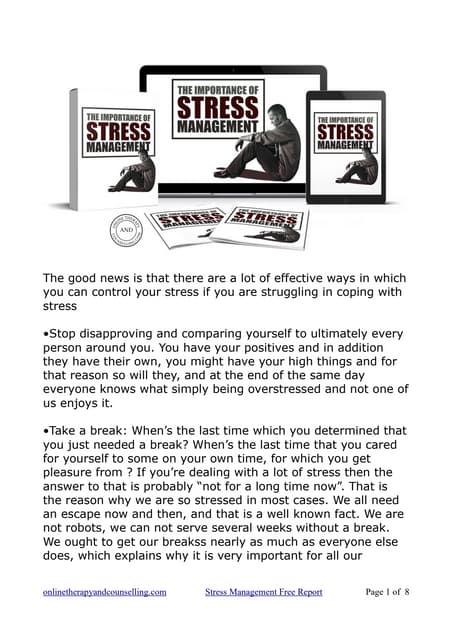 5 great tips to handle stress | PDF