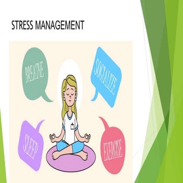 Mental health stress management | PPT