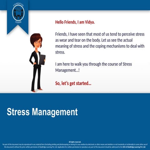 Stress Management and its effects on day to day life | PPTX