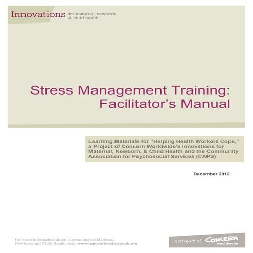 Stress management manual_final | PDF