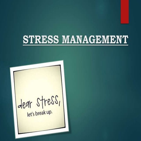 Stress management ppt | PPTX