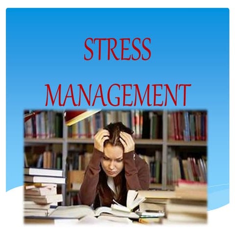 Stress management ppt | PPTX