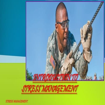 Introduction to stress management presentation | PPTX | Mental Health ...