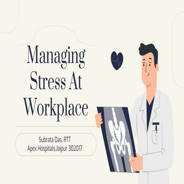 Stress management At Work Place | PPT