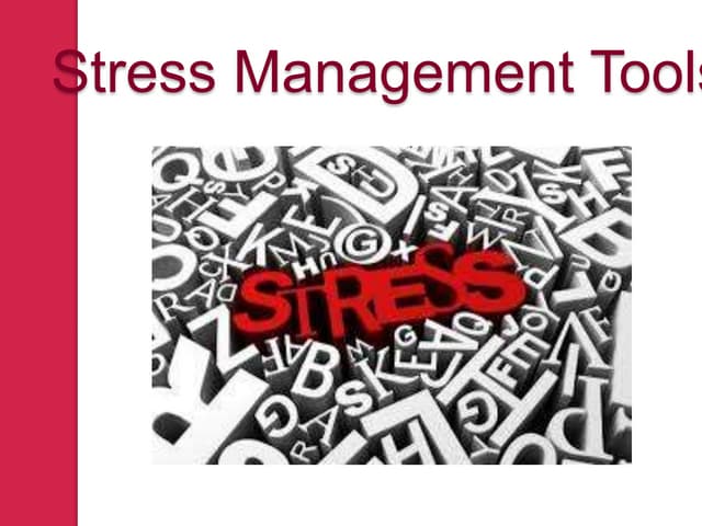 Stress management techniques | PPT