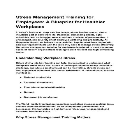 Stress Management Training for Employees_ A Blueprint for Healthier ...