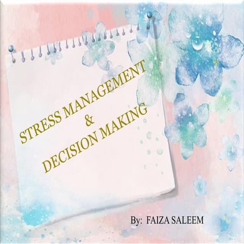 Stress Managment & decision making | PDF