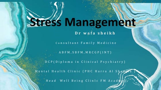 Documentation on stress management | PDF