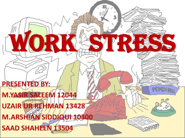 Creating stress free environment | PPTX