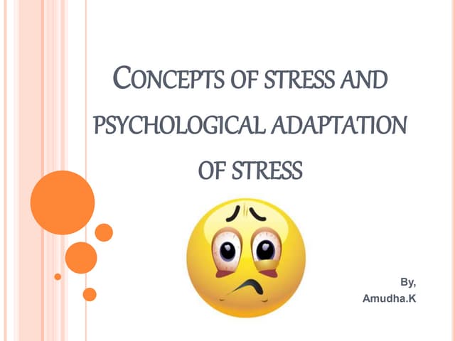 Theories of stress | PPT | Mental Health | Diseases and Conditions