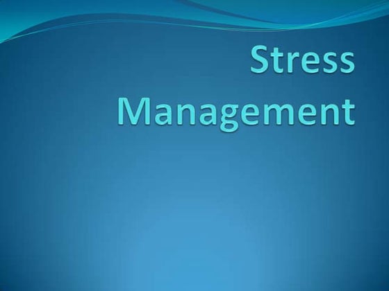 Stress Management (Comprehensive) PowerPoint Presentation 171 slides ...