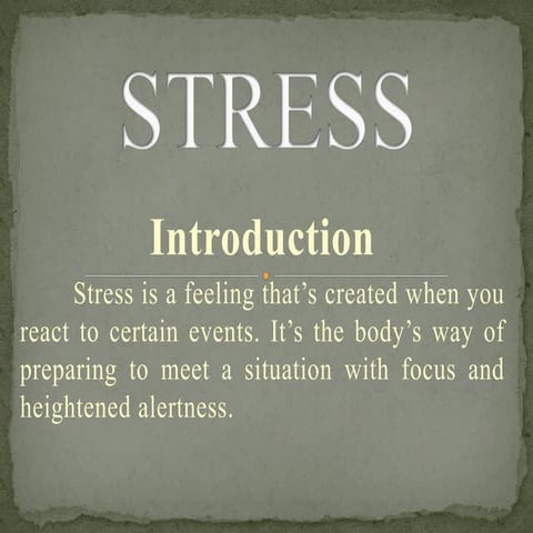 Stress presentation | PDF