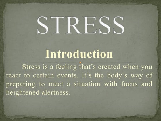 Stress | PPT