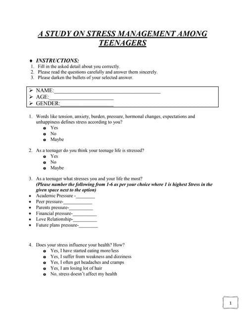 Thesis questionnaire | DOCX