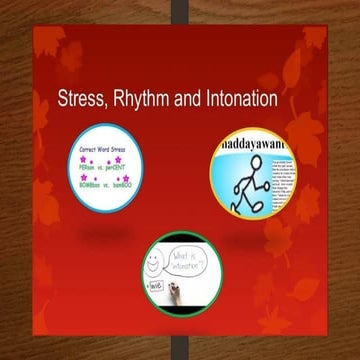 Stress, rhtyhm and intonation-Explanation | PDF