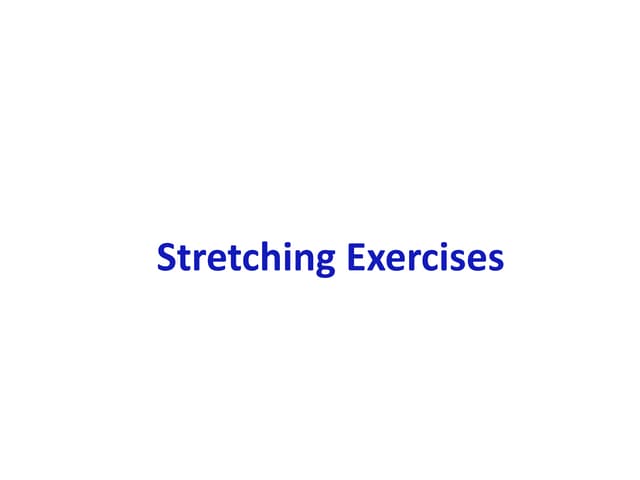 Types of stretching technique | PPTX