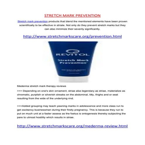 Stretch mark prevention | DOCX