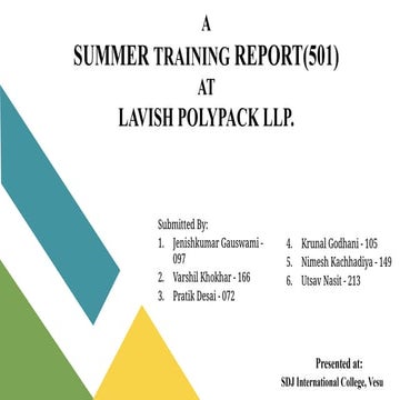 STR GROUP 3 LAVISH POLYPACK LLP - SIP..pptx