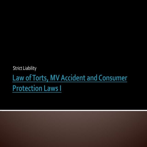 Strict Liability | PPT