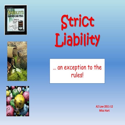 Strict liability 2011 12 | PPTX