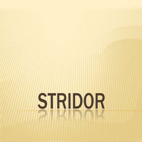 Stridor | PPTX