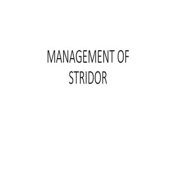Stridor | PPTX