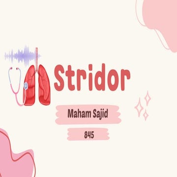 Respiratory diseases including stridor pdf | PDF