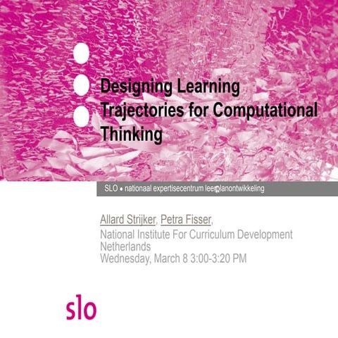 Designing learning trajectories for computational thinking | SITE2017 ...